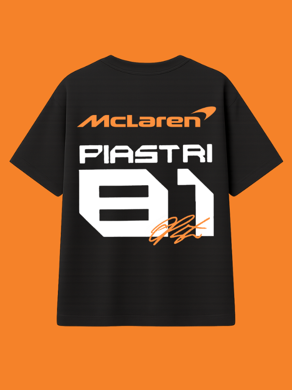 Oscar Piastri McLaren Oversized Formula 1 T-shirt – BoxBox Fashion Apparels